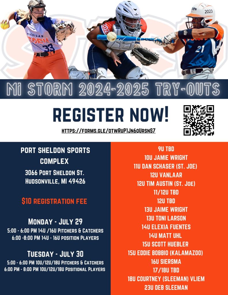 Tryouts – Michigan Storm Softball