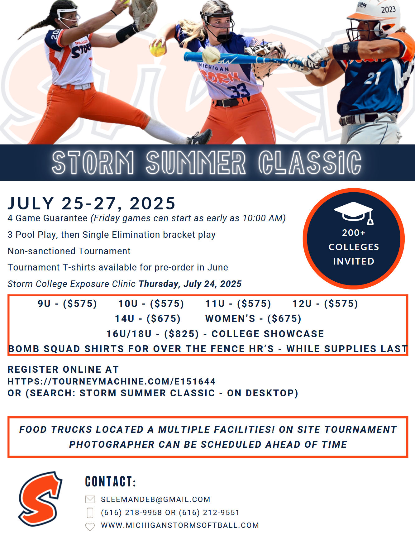 Storm Summer Classic – Michigan Storm Softball